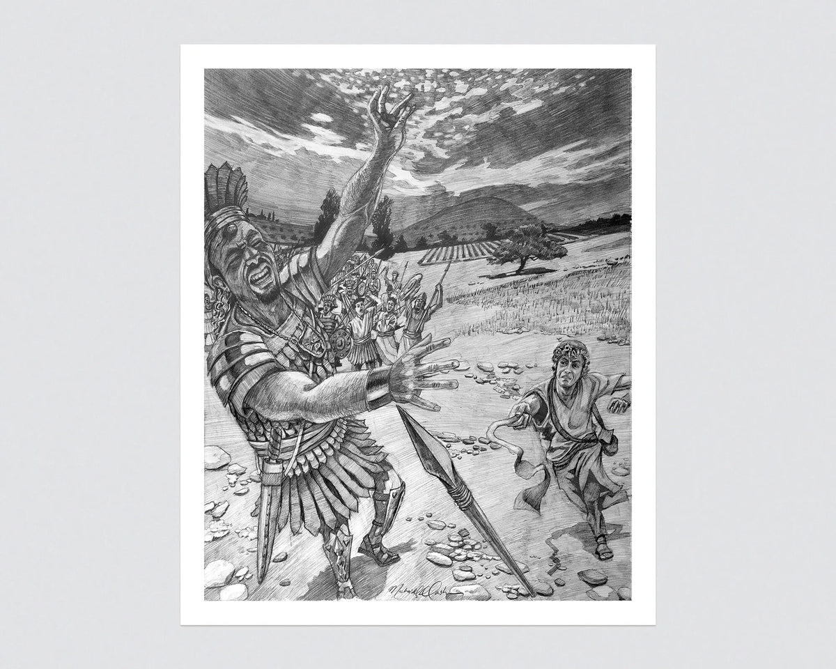 David & Goliath - Giclée Art Print – Tree of Life Bible Society